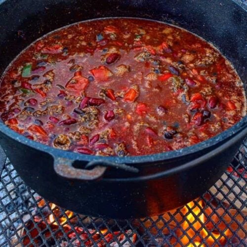 Fall Festive Chili - Over The Fire Cooking