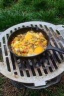 Ron Swanson Breakfast Skillet - Over The Fire Cooking