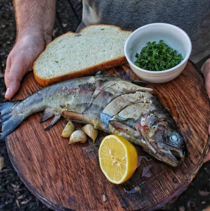 Cast Iron Trout - Over The Fire Cooking