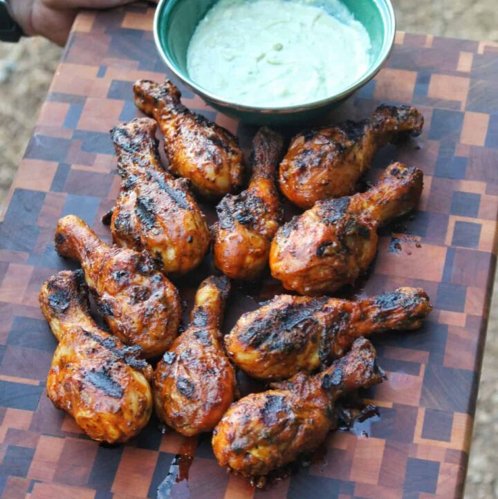 Buffalo Chicken Legs - Over The Fire Cooking