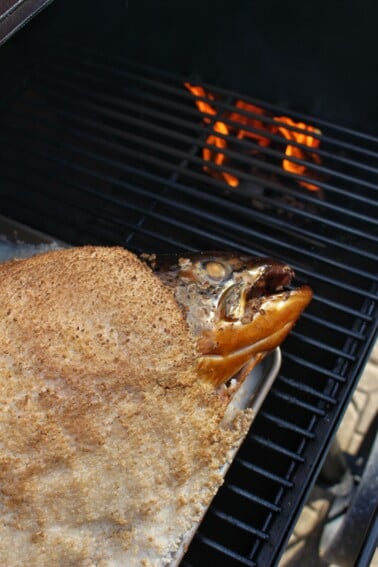 Salt Baked Salmon - Over The Fire Cooking
