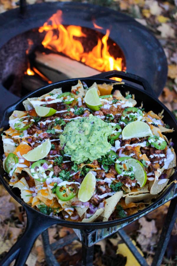 BBQ Brisket Nachos - Over The Fire Cooking