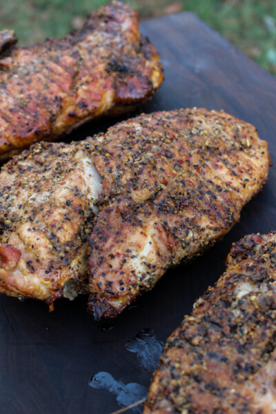 Smoked Peppercorn Turkey Breast - Over The Fire Cooking