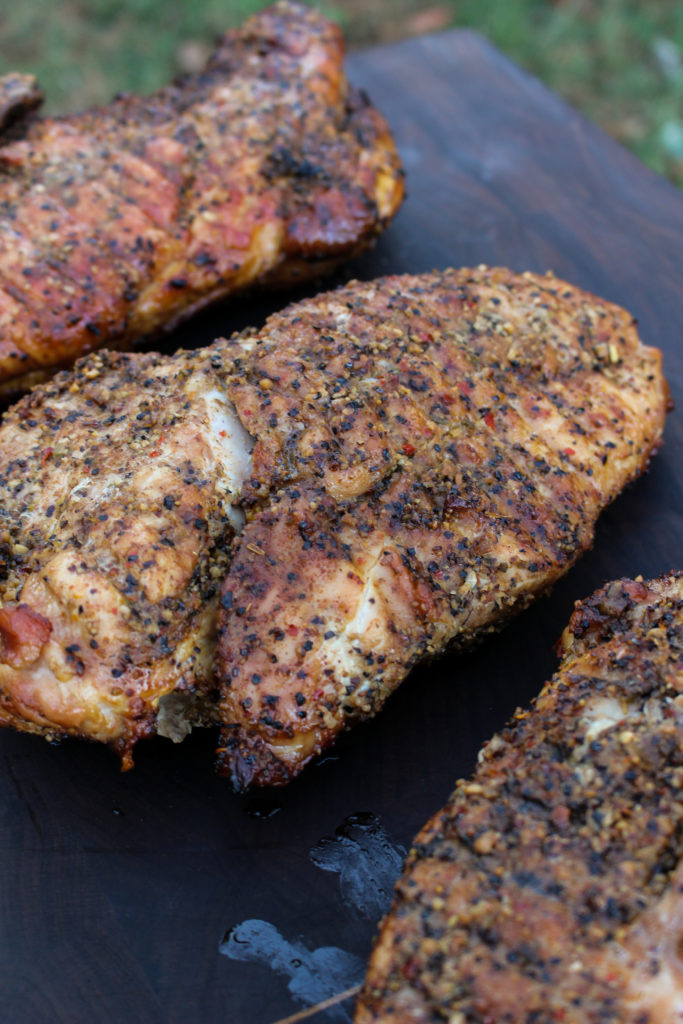 Smoked Peppercorn Turkey Breast - Over The Fire Cooking