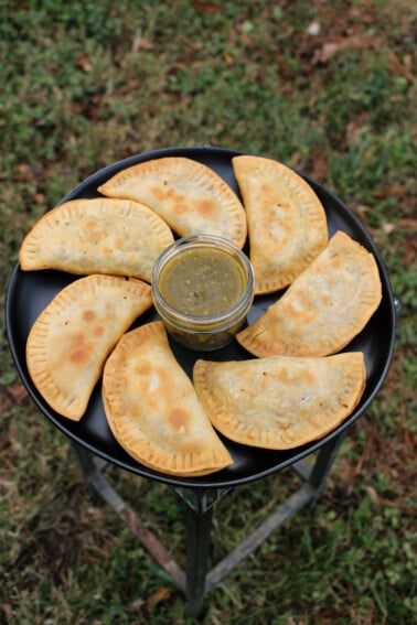Leftover Chipotle Turkey Empanadas - Over The Fire Cooking