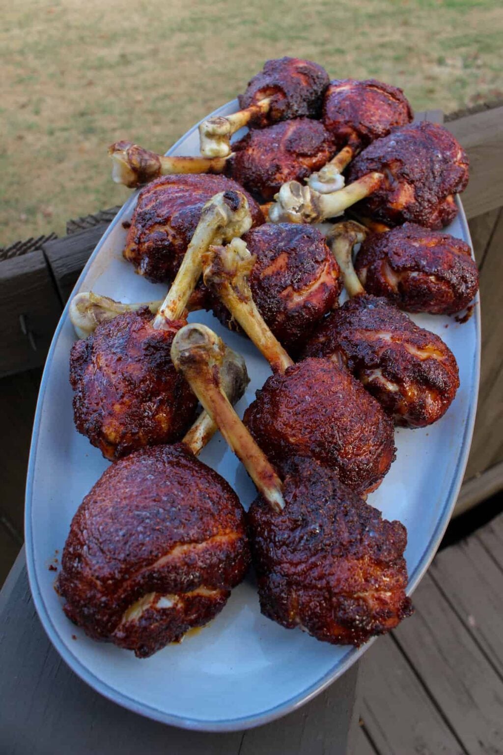 Smoked Chicken Lollipops - Over The Fire Cooking