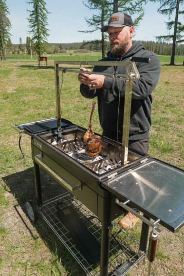 Hanging Tomahawk Steak - Over The Fire Cooking