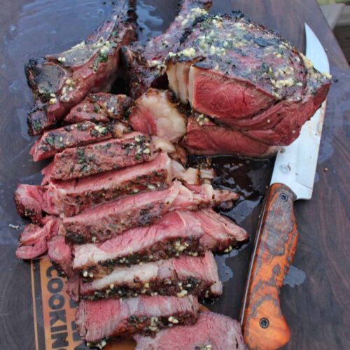 Hanging Tomahawk Steak - Over The Fire Cooking