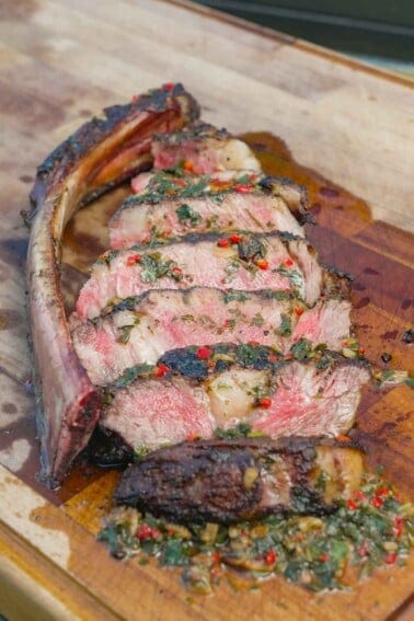 Hanging Tomahawk Steak - Over The Fire Cooking