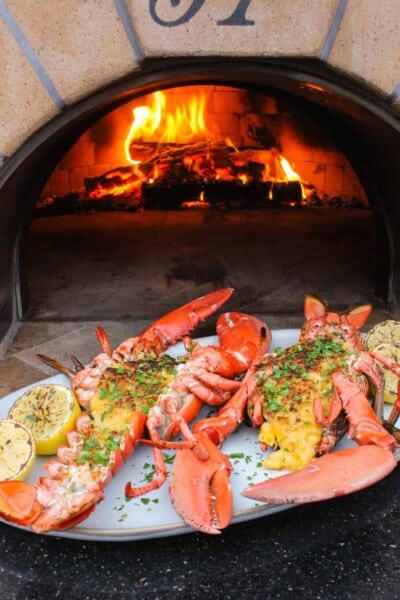Stuffed Lobster Tail with Garlic Butter - Over The Fire Cooking