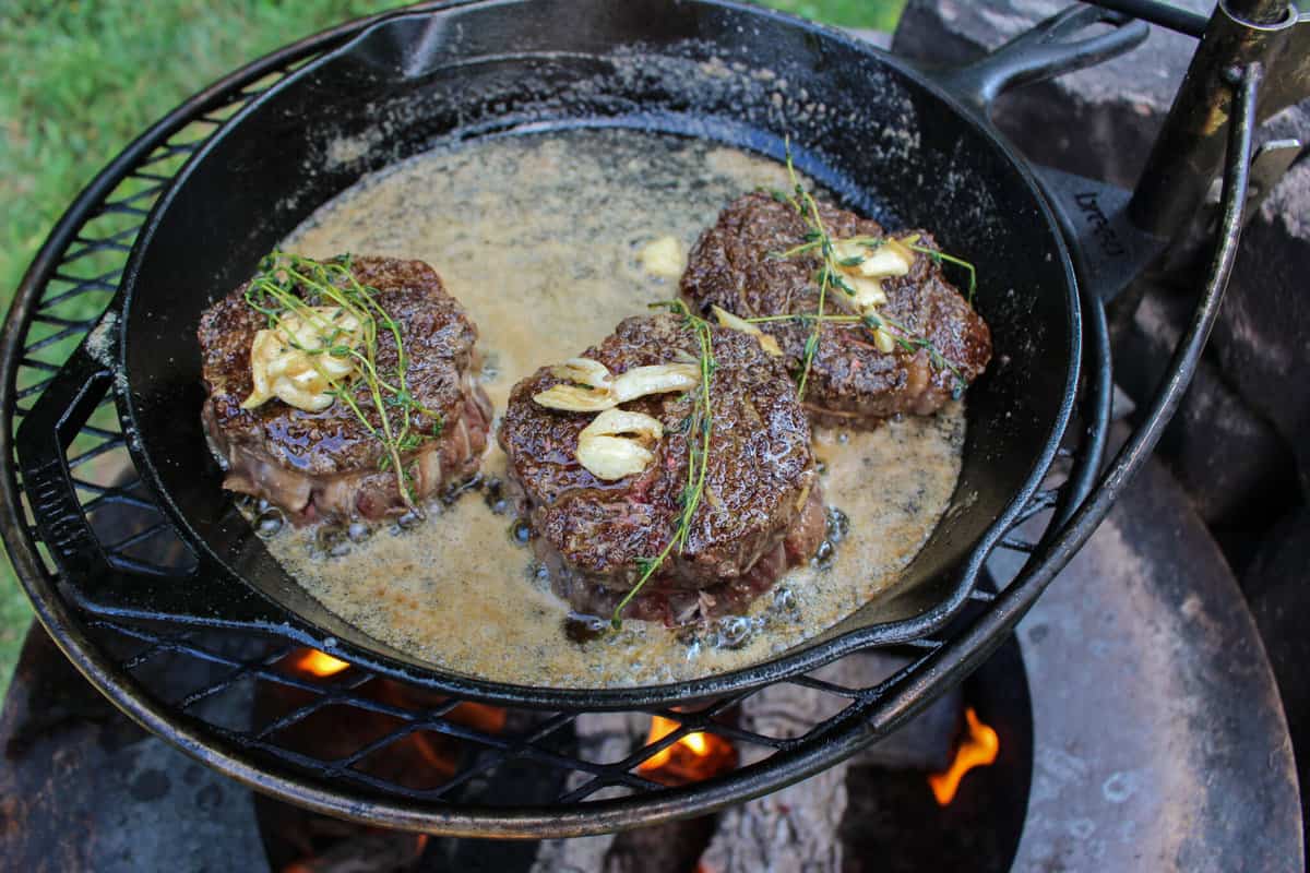 Ribeye Caps with Horseradish Board Sauce - Over The Fire Cooking