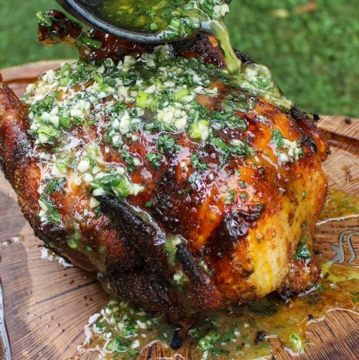 Lemon Chili Rye Rotisserie Chicken - Over The Fire Cooking