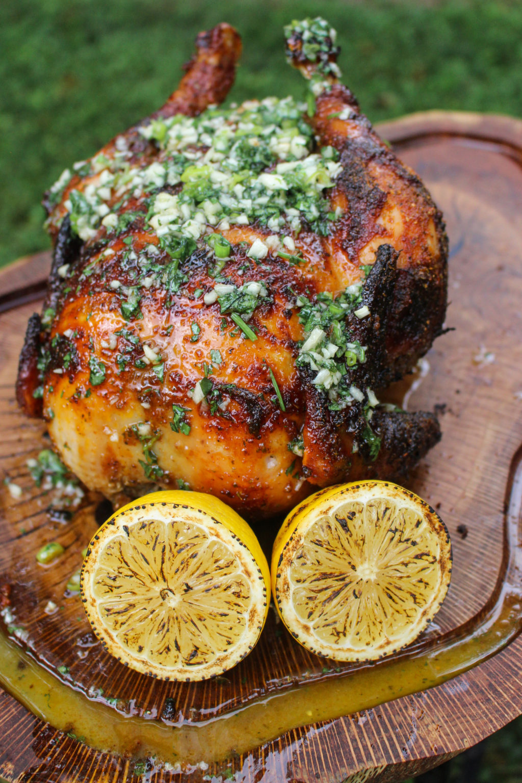 Lemon Chili Rye Rotisserie Chicken - Over The Fire Cooking