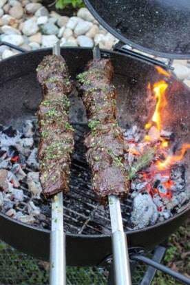 Steak with Garlic Confit - Over The Fire Cooking