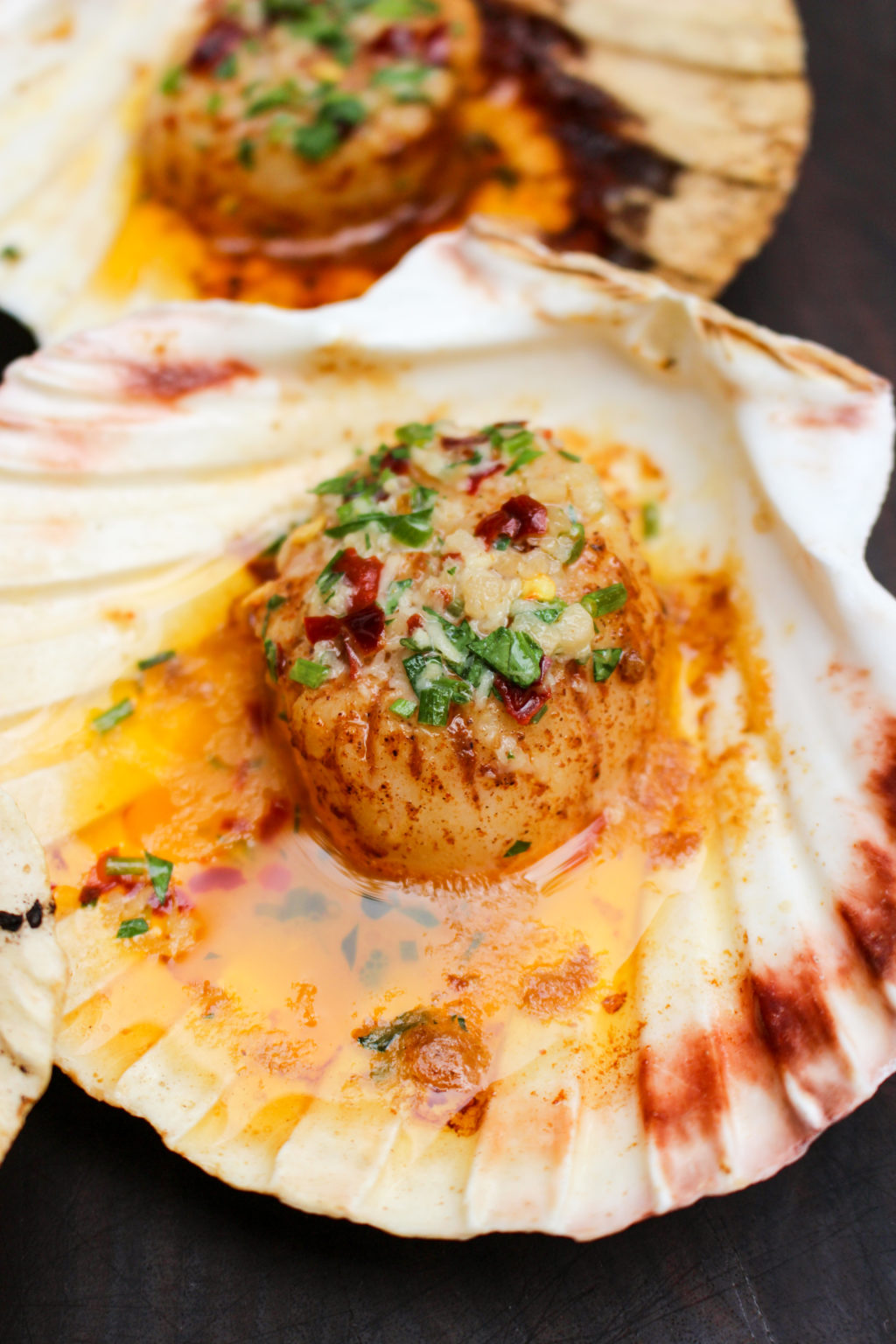Grilled Scallops in the Shell - Over The Fire Cooking