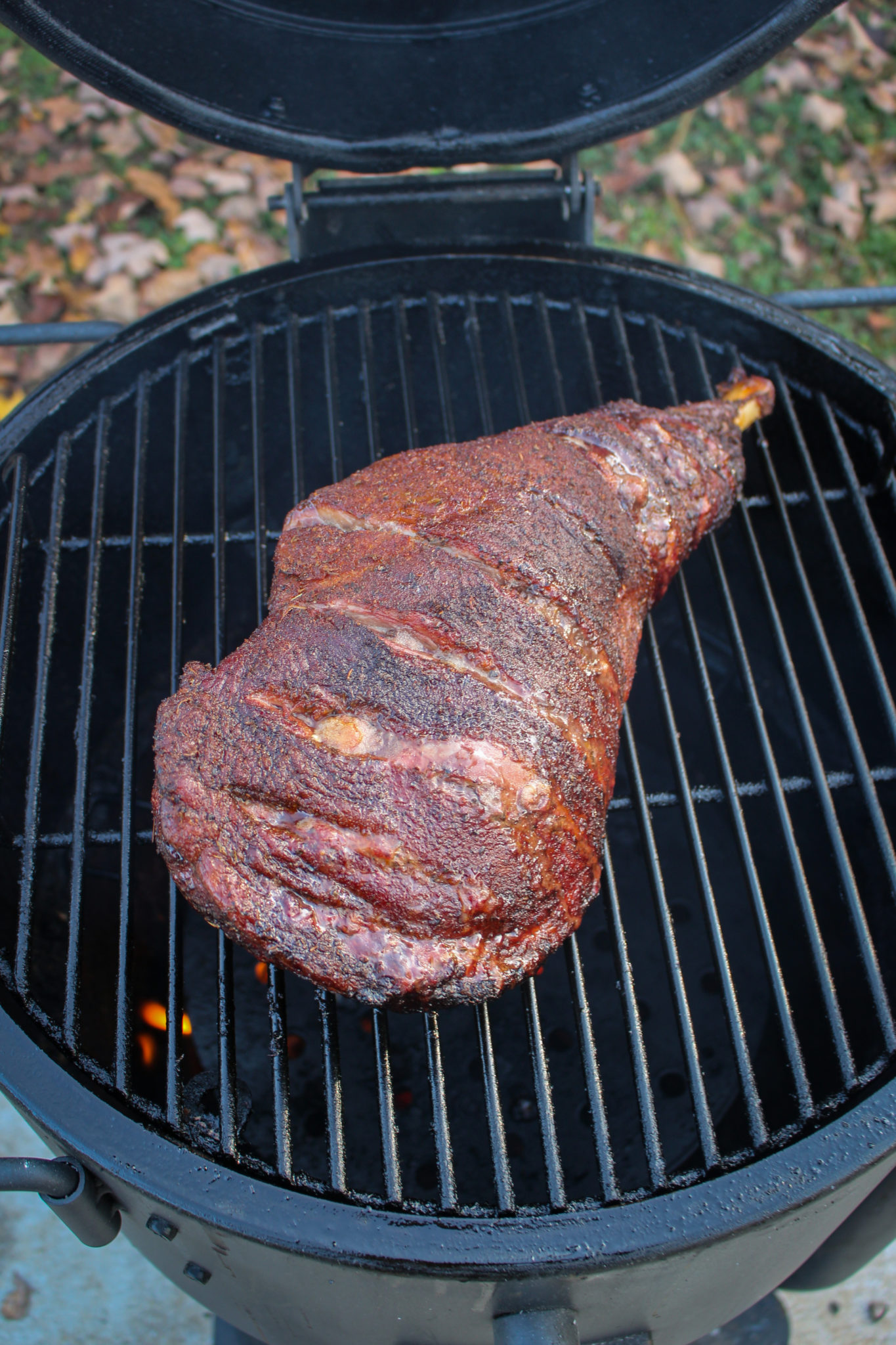 Smoked Leg of Lamb - Over The Fire Cooking