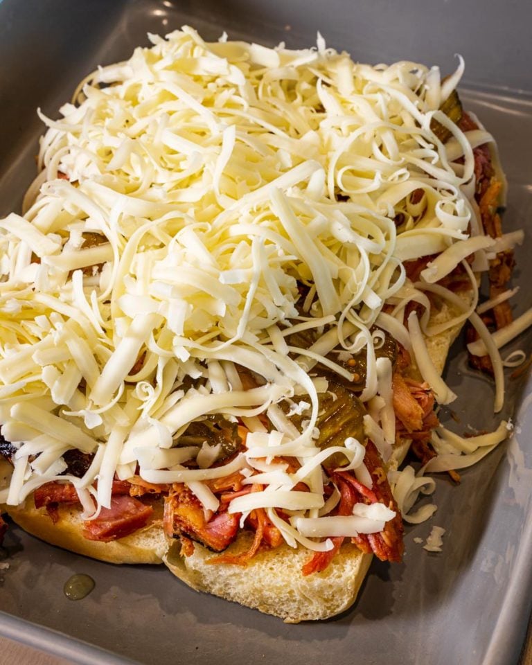 Smoked Pulled Ham Sandwiches - Over The Fire Cooking