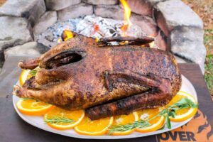 Holiday Rotisserie Goose - Over The Fire Cooking