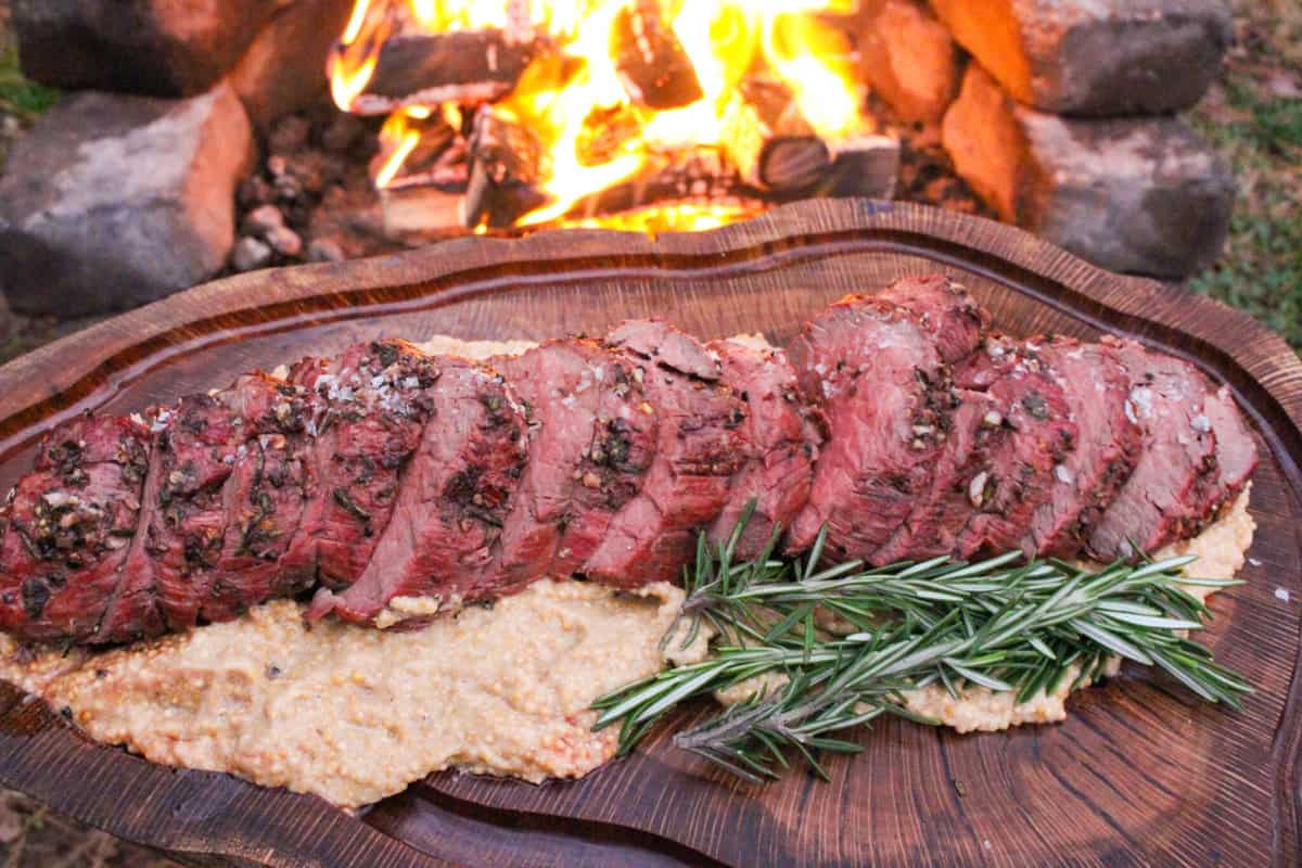 Herb Crusted Bison Tenderloin - Over The Fire Cooking