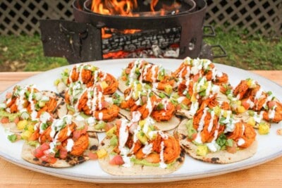 Shrimp "Al Pastor" Tacos - Over The Fire Cooking
