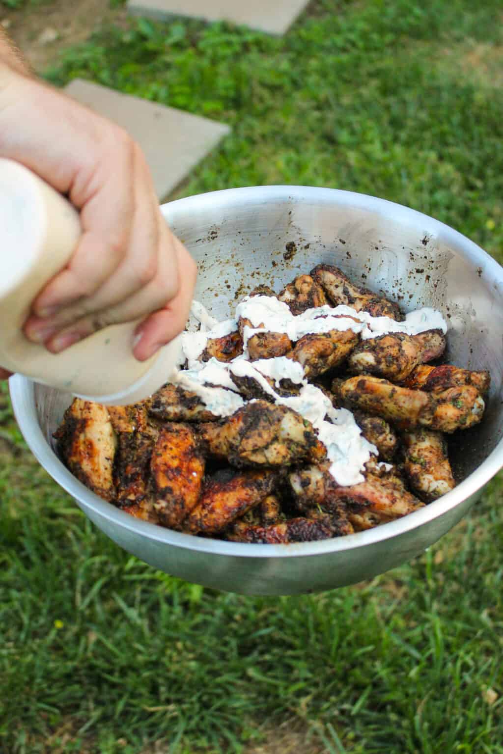 Elote Style Chicken Wings - Over The Fire Cooking