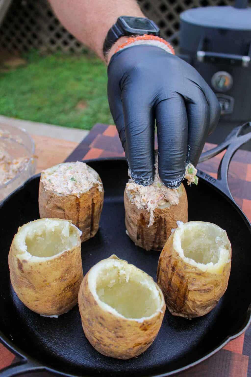 BBQ Volcano Potatoes - Over The Fire Cooking