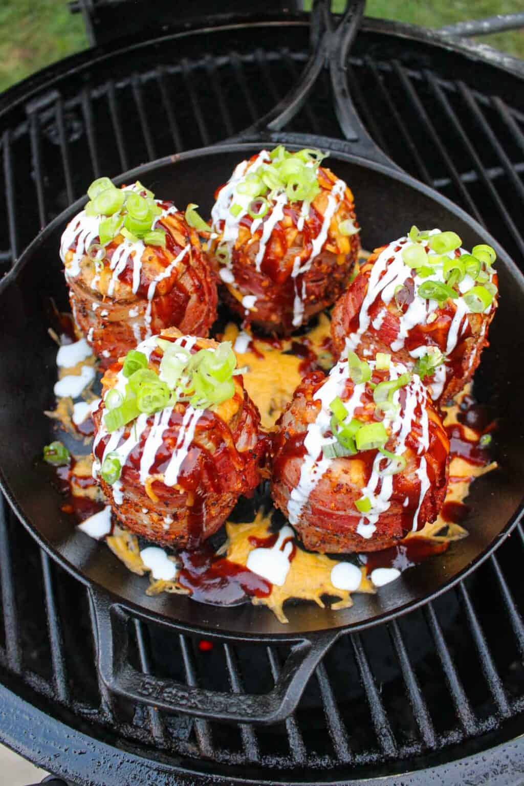 BBQ Volcano Potatoes - Over The Fire Cooking