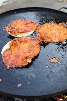 Grilled Steak Vampiro Tacos - Over The Fire Cooking