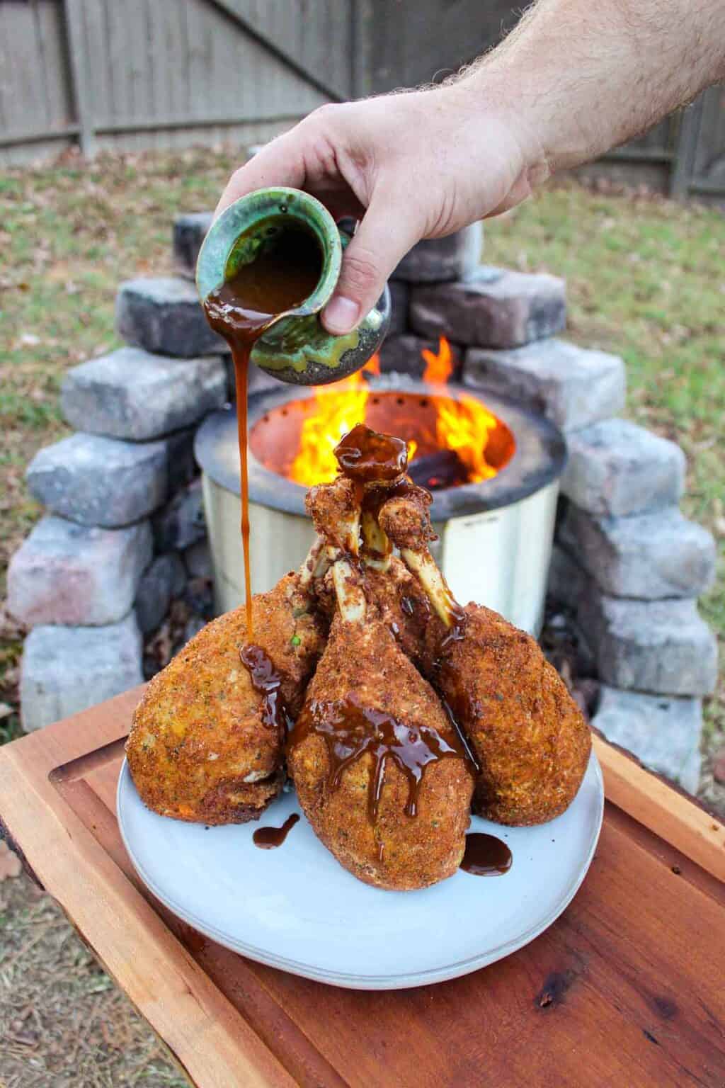 Thanksgiving Turkey Leg Poppers - Over The Fire Cooking