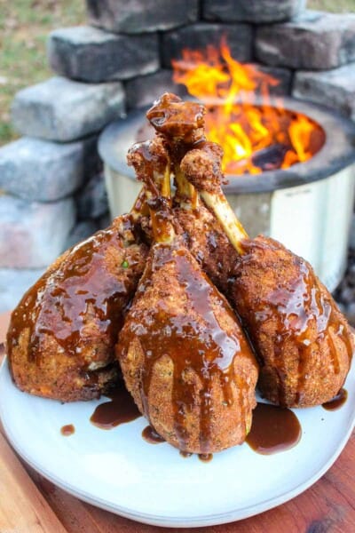 BBQ Turkey Legs | Over The Fire Cooking