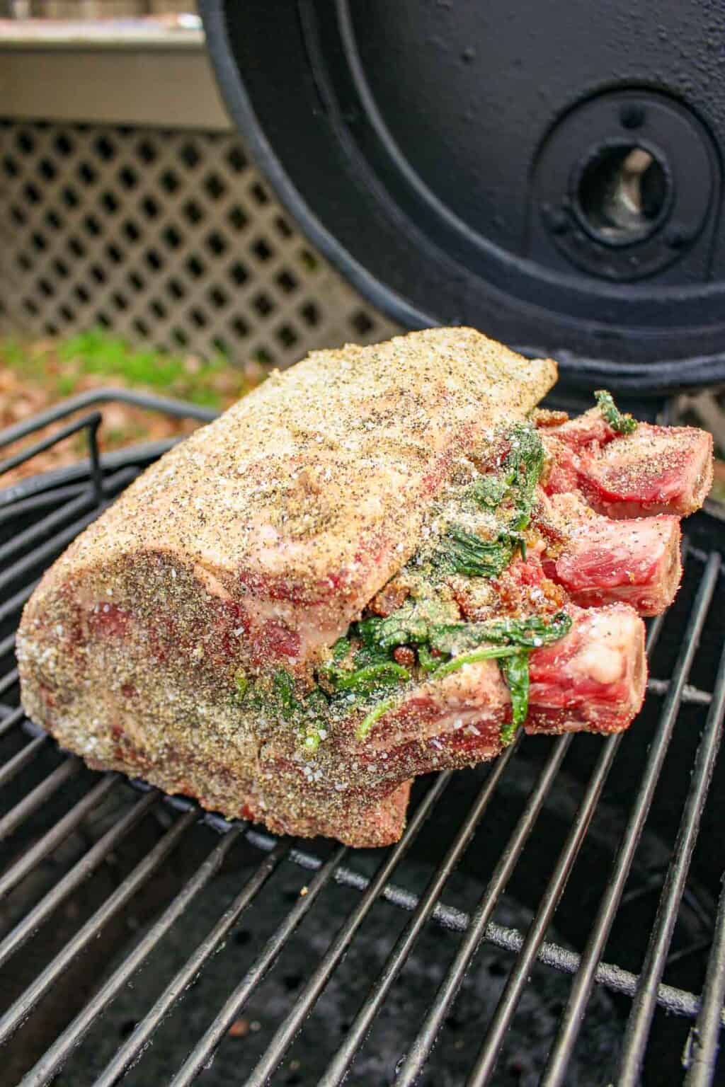 Stuffed Prime Rib - Over The Fire Cooking
