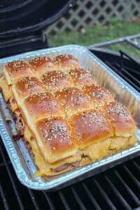 Roast Beef and Cheddar Sliders - Over The Fire Cooking