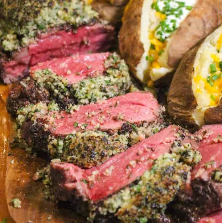 Parmesan Herb Crusted Beef Tenderloin - Over The Fire Cooking