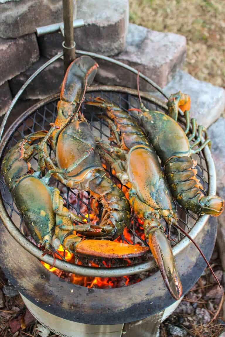 Grilled Lobster with Hot Honey Butter - Over The Fire Cooking
