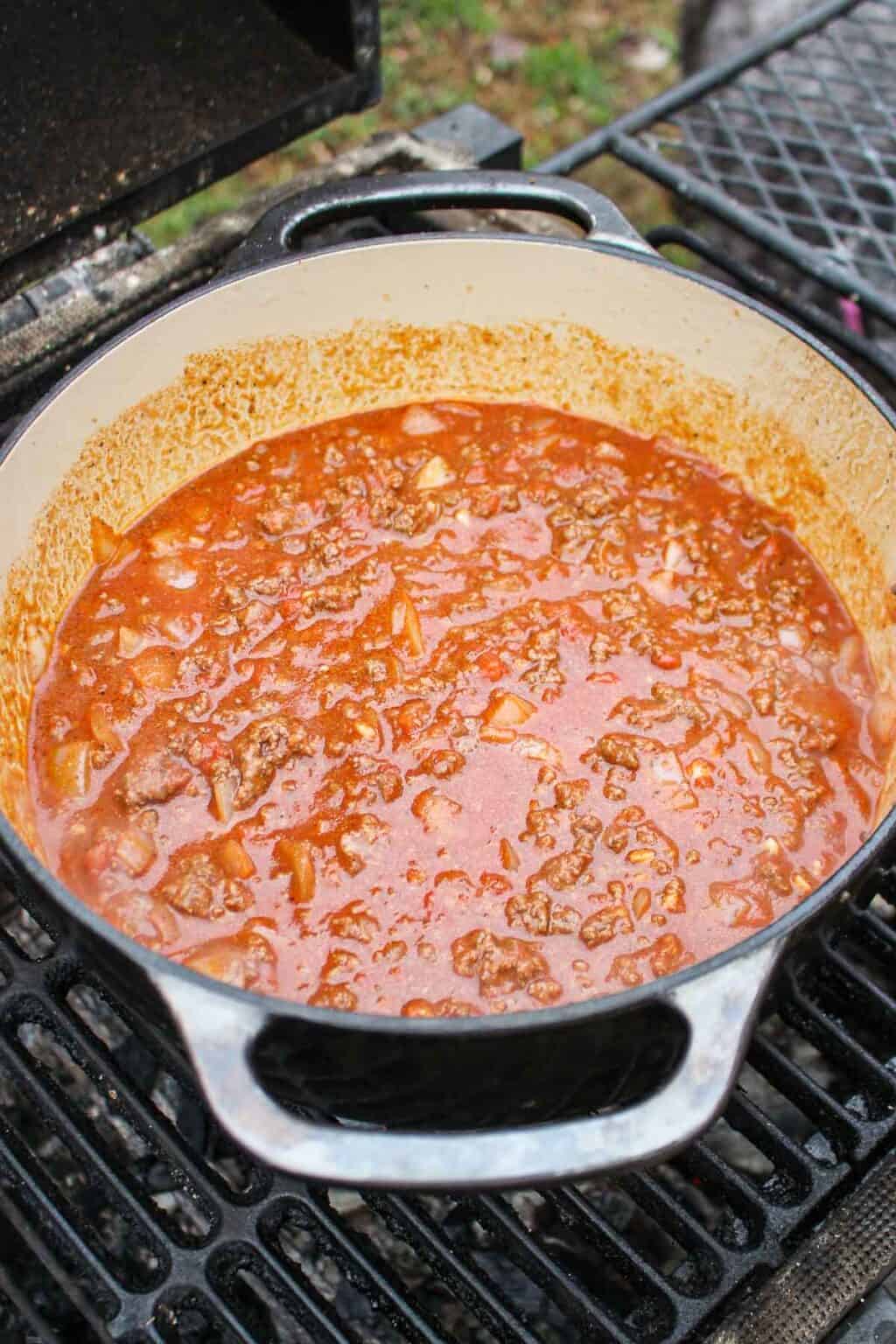 Chili Cheese Smash Burgers - Over The Fire Cooking