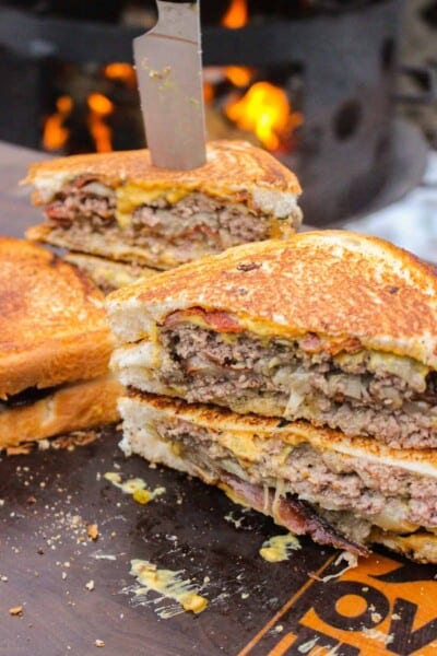 Oklahoma Onion Patty Melt - Over The Fire Cooking
