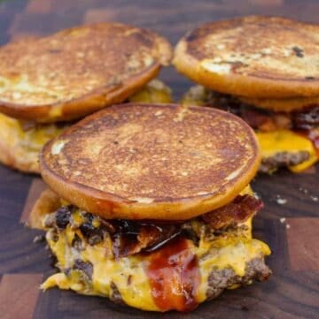 Grilled Cheese BBQ Cheeseburger - Over The Fire Cooking