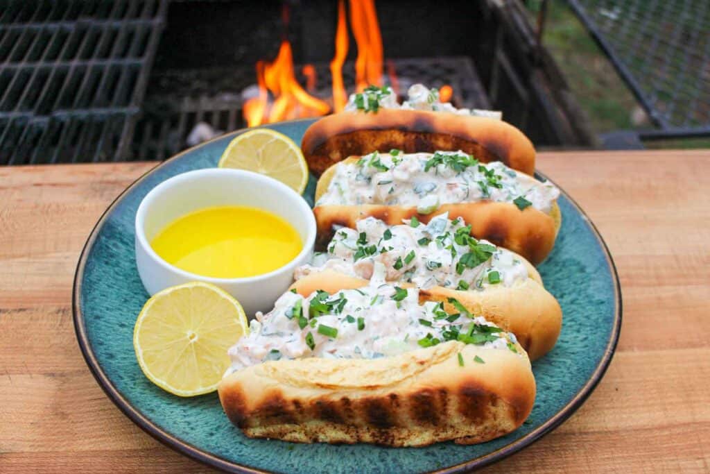 Grilled Shrimp Roll - Over The Fire Cooking