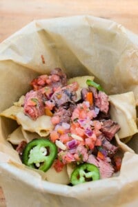 Grilled Trash Can Nachos - Over The Fire Cooking
