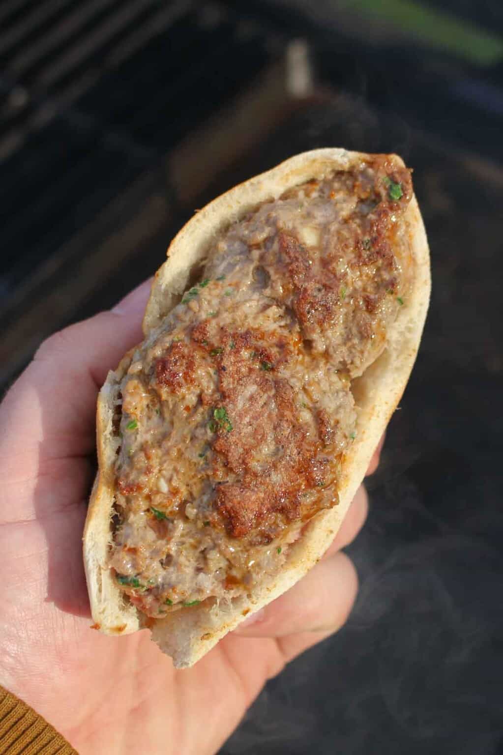 Grilled Lamb Arayes - Over The Fire Cooking