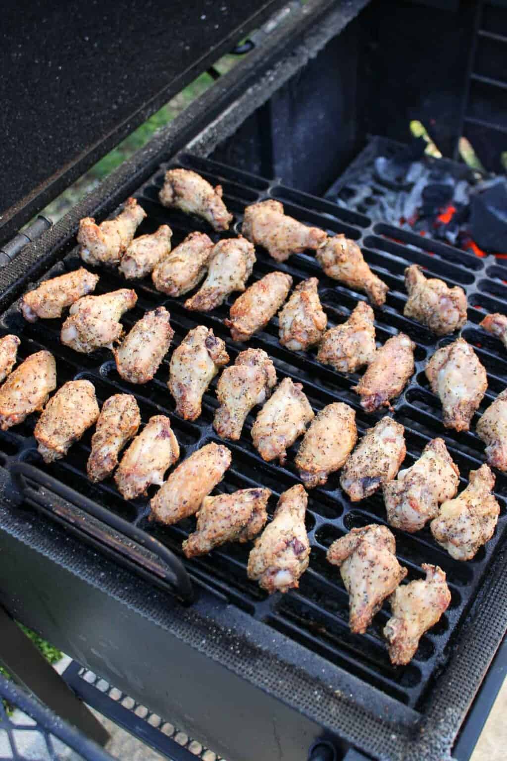 Honey Garlic Jalapeño Wings - Over The Fire Cooking