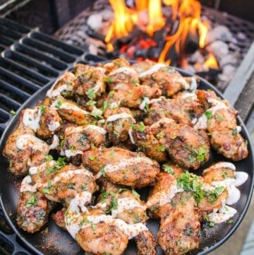 Honey Garlic Jalapeño Wings - Over The Fire Cooking