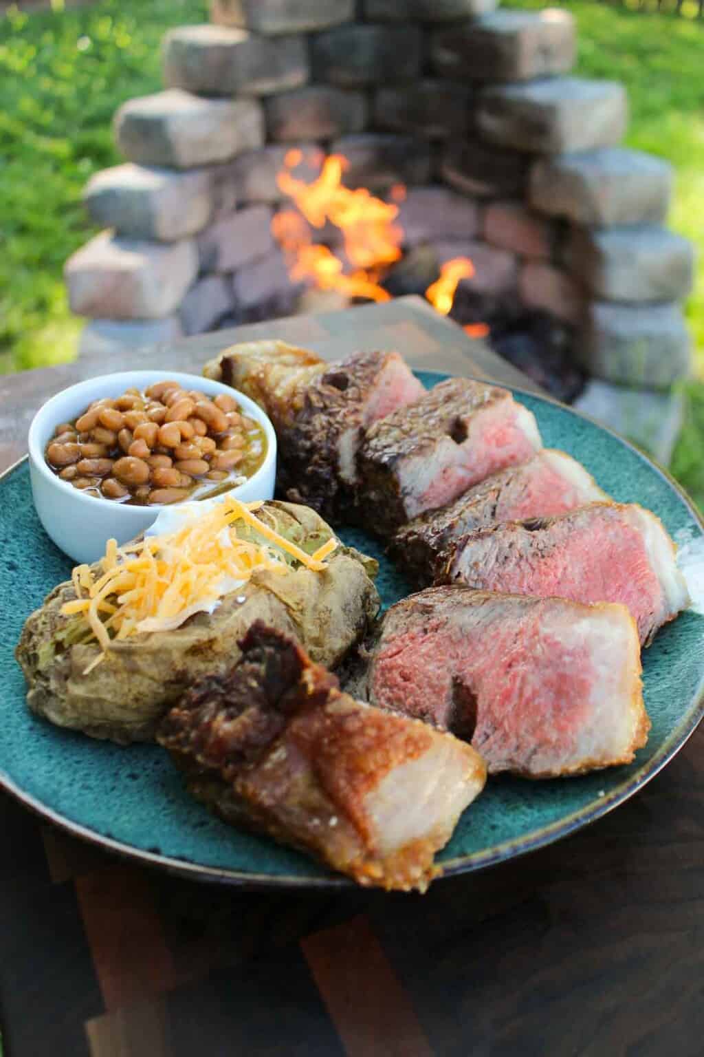 Pitchfork Steak Fondue - Over The Fire Cooking