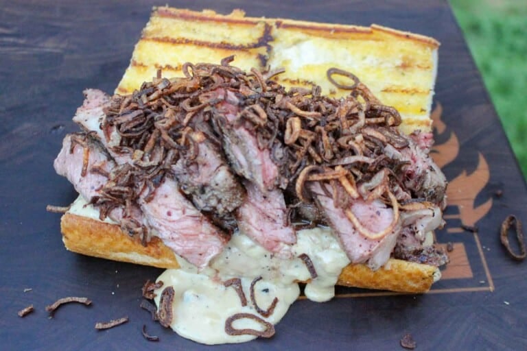 Surf and Turf Sandwich - Over The Fire Cooking