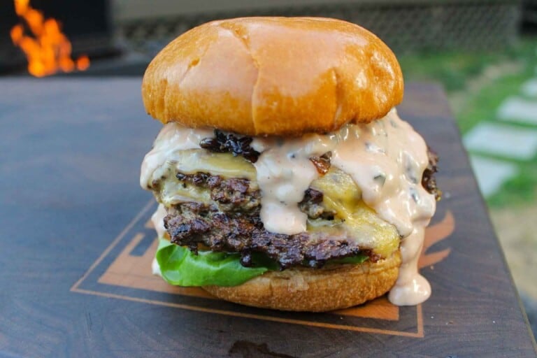 Animal Style Burger - Over The Fire Cooking