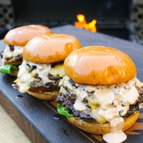 Animal Style Burger - Over The Fire Cooking