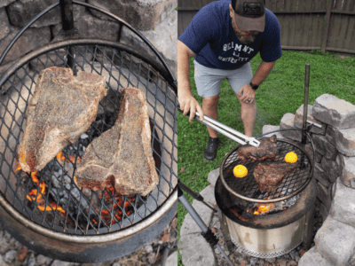 Steak with Garlic Confit - Over The Fire Cooking