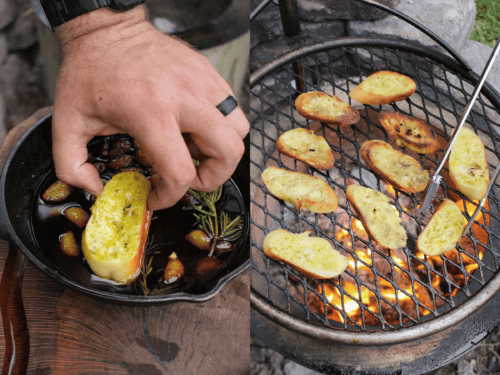 Steak with Garlic Confit - Over The Fire Cooking
