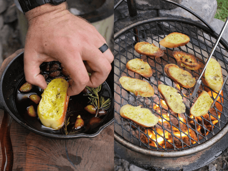 Steak with Garlic Confit - Over The Fire Cooking