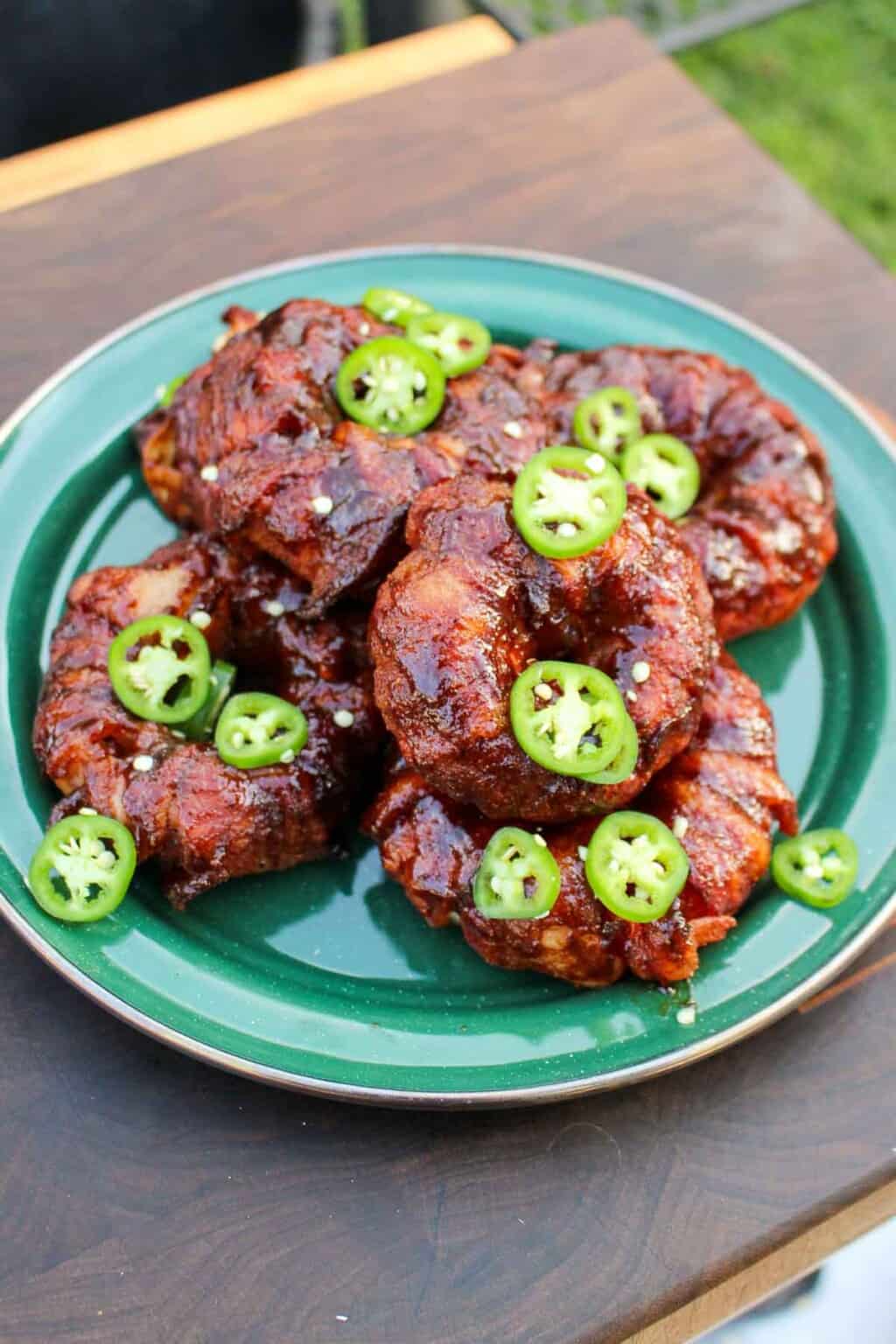 Burger Stuffed Onion Rings - Over The Fire Cooking